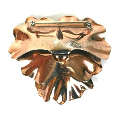 Coro Sterling Enamel Pansy Brooch At 1stdibs