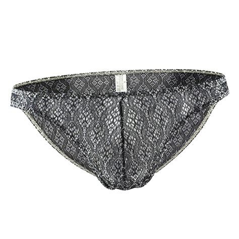 Majtki Męskie Sheer Lace Bulge Pouch Bielizna 12076192089 Oficjalne