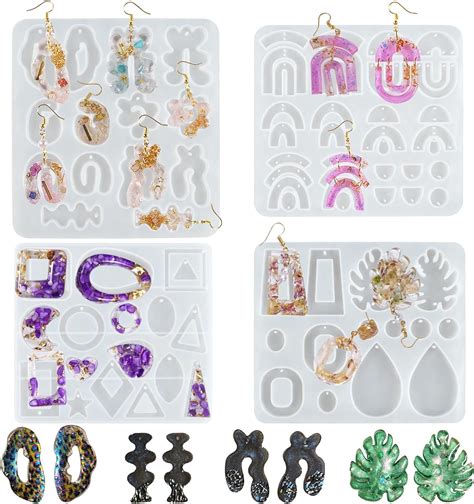 Resin Earring Molds Epoxy Resin Jewelry Molds For Girl