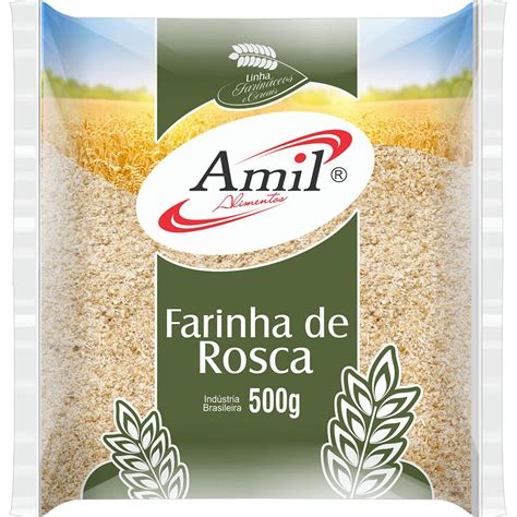 Farinha De Rosca 500g Amil Alimentos