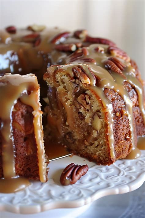Apple Pecan Cake With Caramel Glaze Artofit