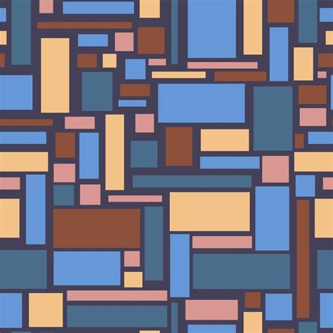 Rectangles And Squares Seamless Pattern Wrapping Paper Print