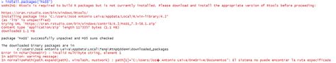 Problem With Error In Ncharhomedir Invalid Multibyte String