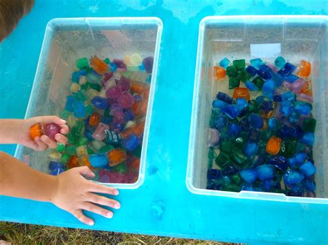 Colored Ice Cube Play