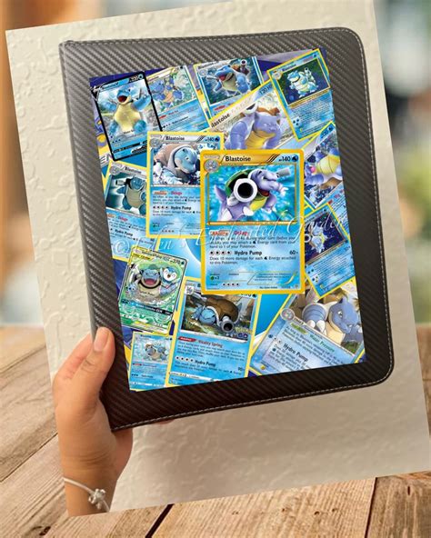 Pokémon Trading Card Binder Blastoise Etsy