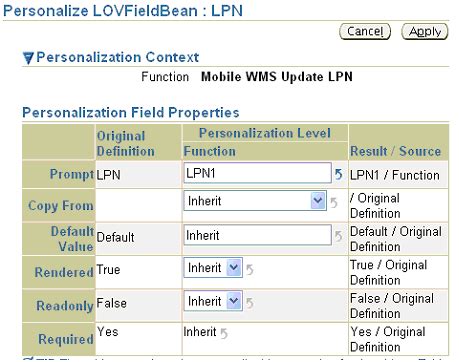 Oracle MWA Personalization Learn Oracle