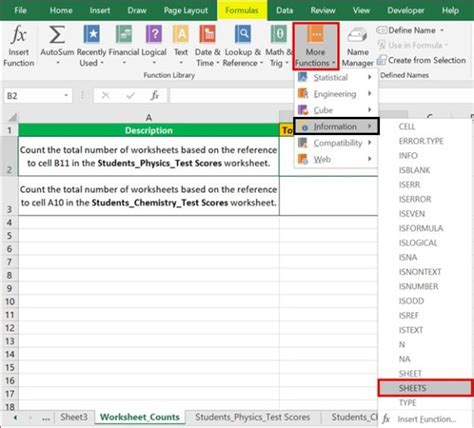 SHEETS Function Excel Formula Examples How To Use