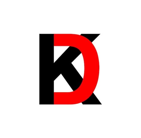Premium Vector Kd Company Name Initial Letters Monogram Kd Brand Icon