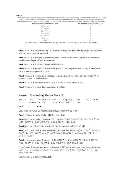Semana 6 ejercicio reto 2 Estadística descriptiva y probabilidades
