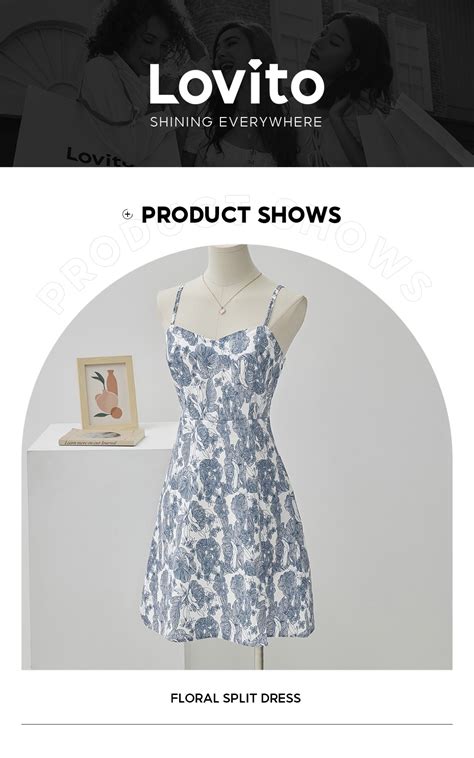 Lovito Women Boho Ditsy Floral Split Dress L68ED195 Shopee Philippines