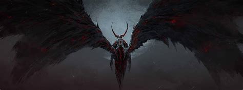 Download Back Of The Black Devil Hd Wallpaper