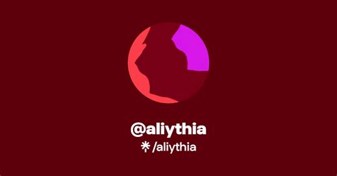 Aliythia Twitter Instagram Tiktok Twitch Linktree
