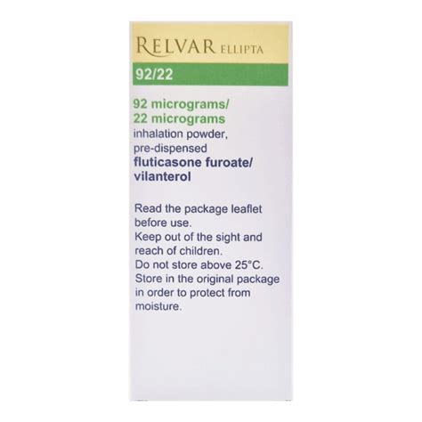Buy Relvar Ellipta Inhaler E Surgery