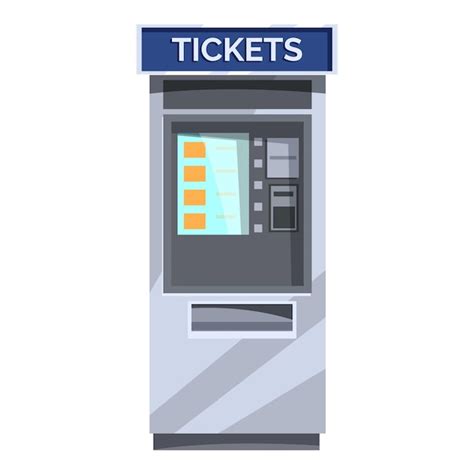 Premium Vector Modern Automatic Ticket Machine Issuing Transportation