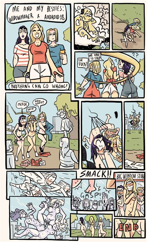 Rule 34 Android 18 Ass Blonde Blonde Hair Blush Boobs Bra Breasts Dragon Ball Embarrassed Nude