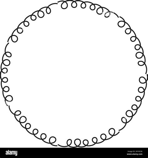 circle frame round abstract border design shape icon for decorative