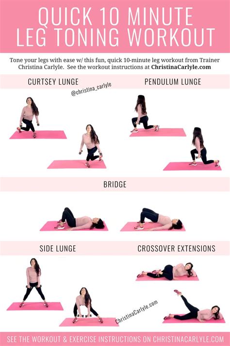 10 Minute Leg Workout For Slim Toned Legs And Max Calorie Burn Leg