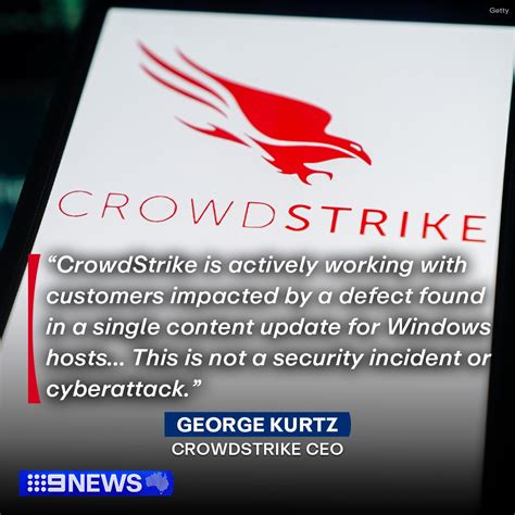 9 News Perth American Cybersecurity Firm Crowdstrike Has