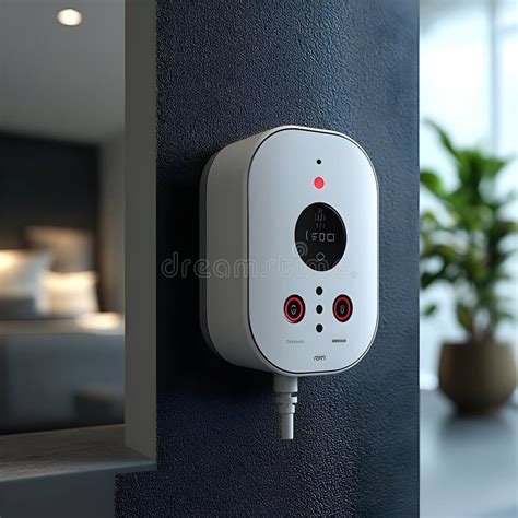 Digital Display Wall Mounted Device 3d Illustration Stock Illustration