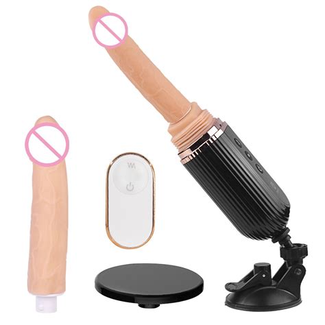 Automatic Sex Machine Use Remote Control Telescopic Thrusting Dildo R