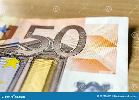 Euro F Nfzig Makro Stockbild Bild Von Bargeld Weltweit 152036389