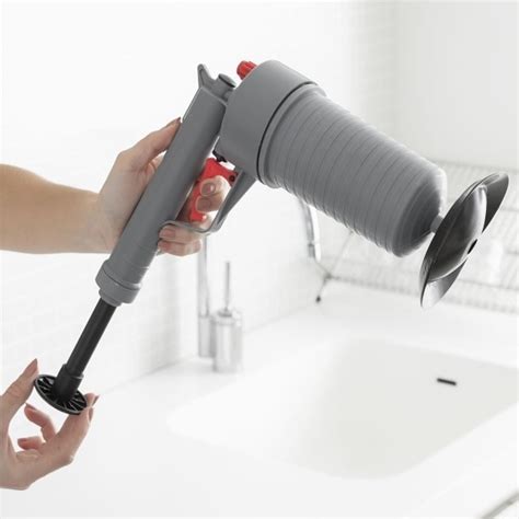 Пистолет за въздух под налягане за отпушване на тръби и канали с 4 гумени адаптера Emag Bg