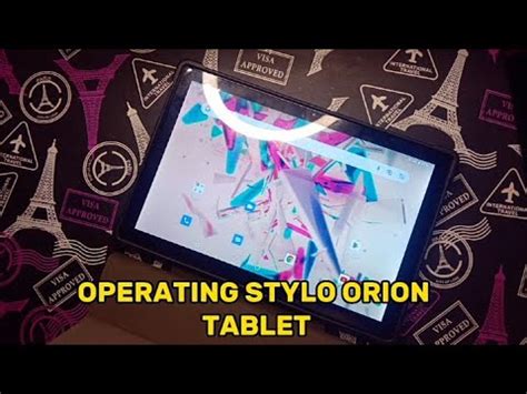 Operating Stylo Orion Tablet Part Youtube