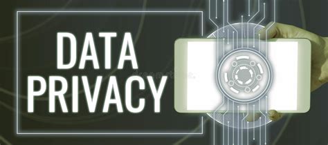 Writing Displaying Text Data Privacy Concept Meaning Internet Security And Digital Protection