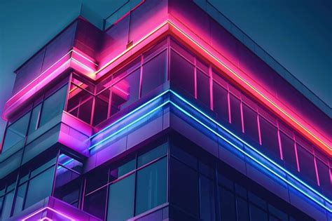 50000 Neon Style Modern Architecture Pictures
