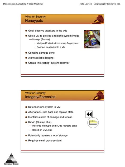 designing and attacking virtual machines rsa 2004 pdf