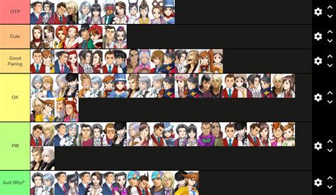 My ship Tier List : r/AceAttorney