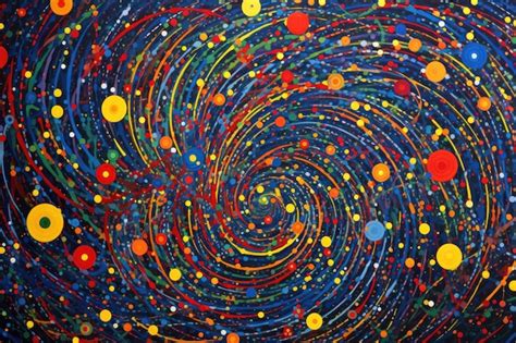 Premium Photo A Playful Pattern Of Interlocking Circles And Stars In