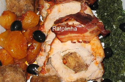 Ratolinha Receitas De Culinária Lombo De Porco Recheado Com Alheira