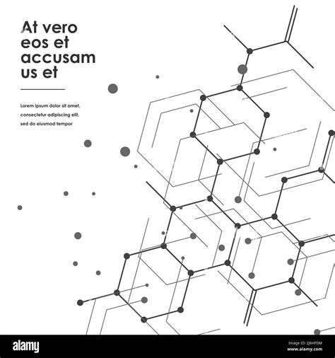Science Design With Molecular Structure Abstract Vector Medical Background Stock Vector Image