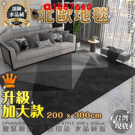 【加大尺寸免運】北歐地毯 短毛地毯 客廳地毯 200300cm 客廳地毯 水晶絨地毯 幾何地毯 地毯 地墊 露天市集 全台最大的網路購物市集