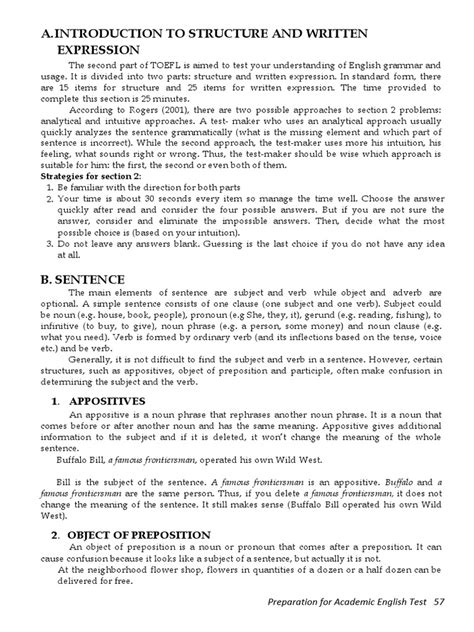 bahasa inggris ii introduction to structure and written expressions