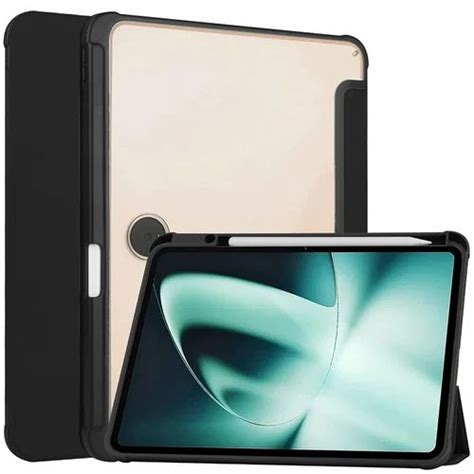 Proelite Smart Flip Case Cover For Oneplus Pad Inch Transparent Back With Pencil Holder