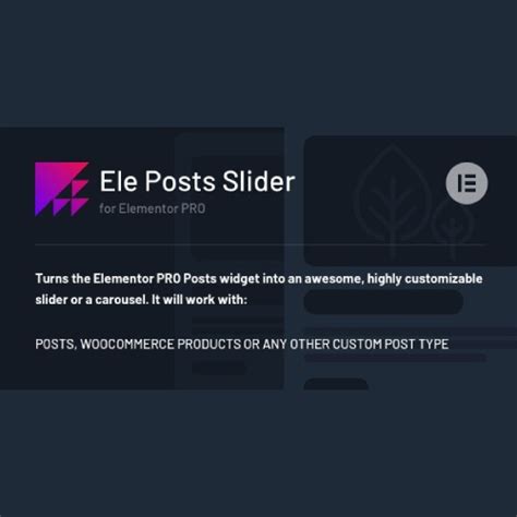 Ele Posts Slider Any Post Type Slider For Elementor Pro V