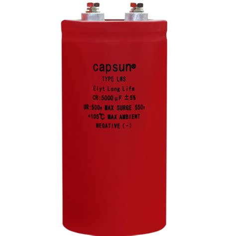 Made In China 5000uf 500v High Energy Storage Red Capacitor Warranty