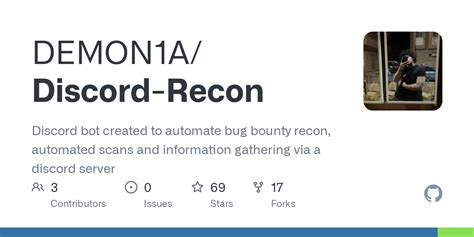 Github Demon1adiscord Recon Discord Bot Created To Automate Bug
