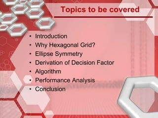A Mid Point Ellipse Drawing Algorithm On A Hexagonal Grid Pptx