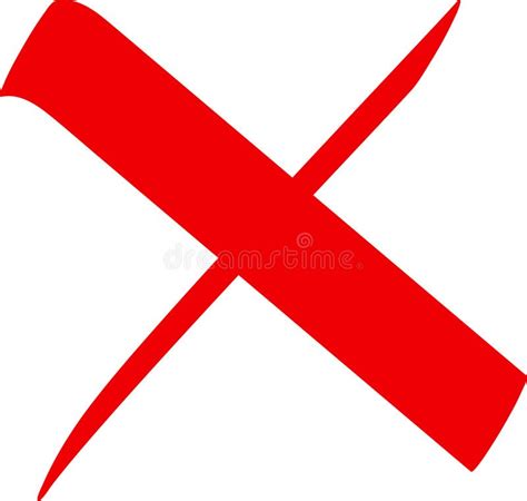 Red Cross Sign Icon Wrong Mark Icon Red Cross X Symbol Stock Vector