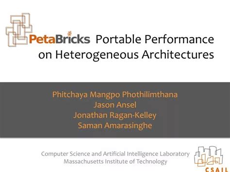 Ppt Portable Performance On Heterogeneous Architectures Powerpoint Presentation Id2518579