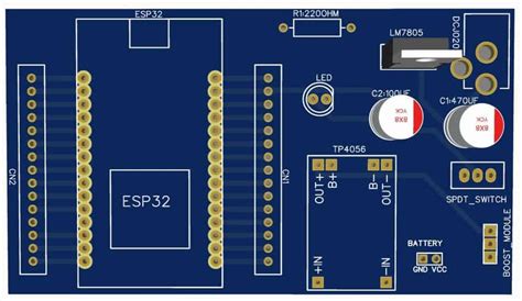 Power Supply For Esp32 With Boost Converter And Battery Charger