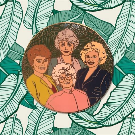 Golden Girls Enamel Pin Etsy