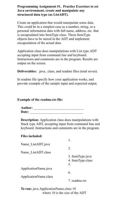 Solved Programming Assignment 1 Practice Exercises To Set