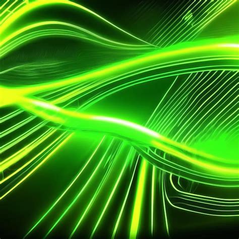 Premium Ai Image Glowing Lines In The Dark Computer Generated Abstract Background Ai Generated