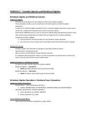 CIND110 Module 4 Notes Docx MODULE 4 Complex Queries And