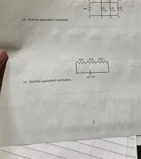 Solved Find The Equivalent Resistance Find The Chegg