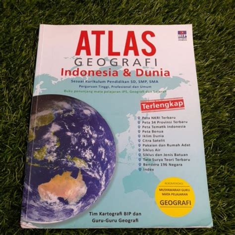 Jual Buku Atlas Geografi Indonesia Dunia Shopee Indonesia